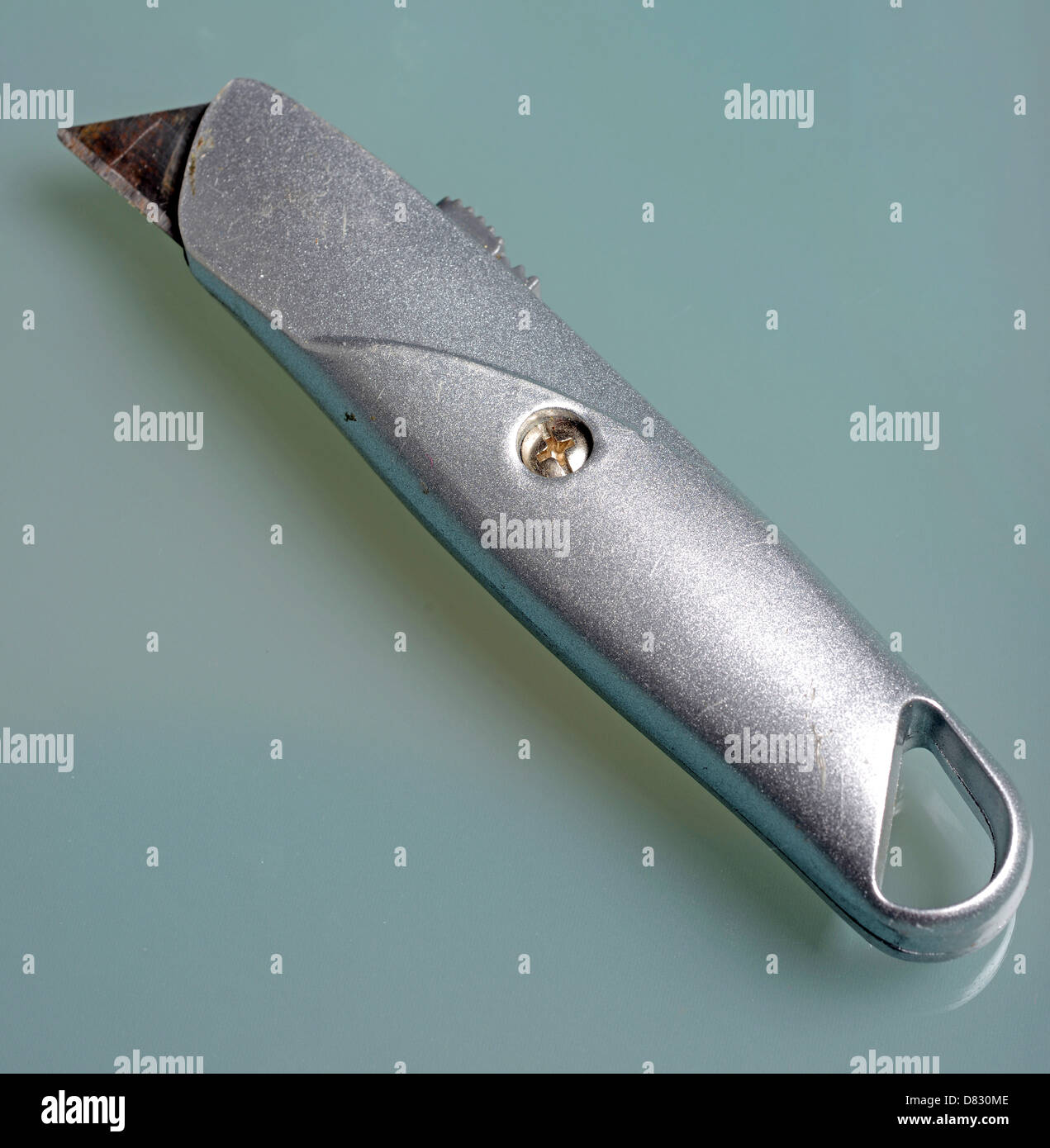 box cutter knife on plain background with nobody Stock Photo - Alamy