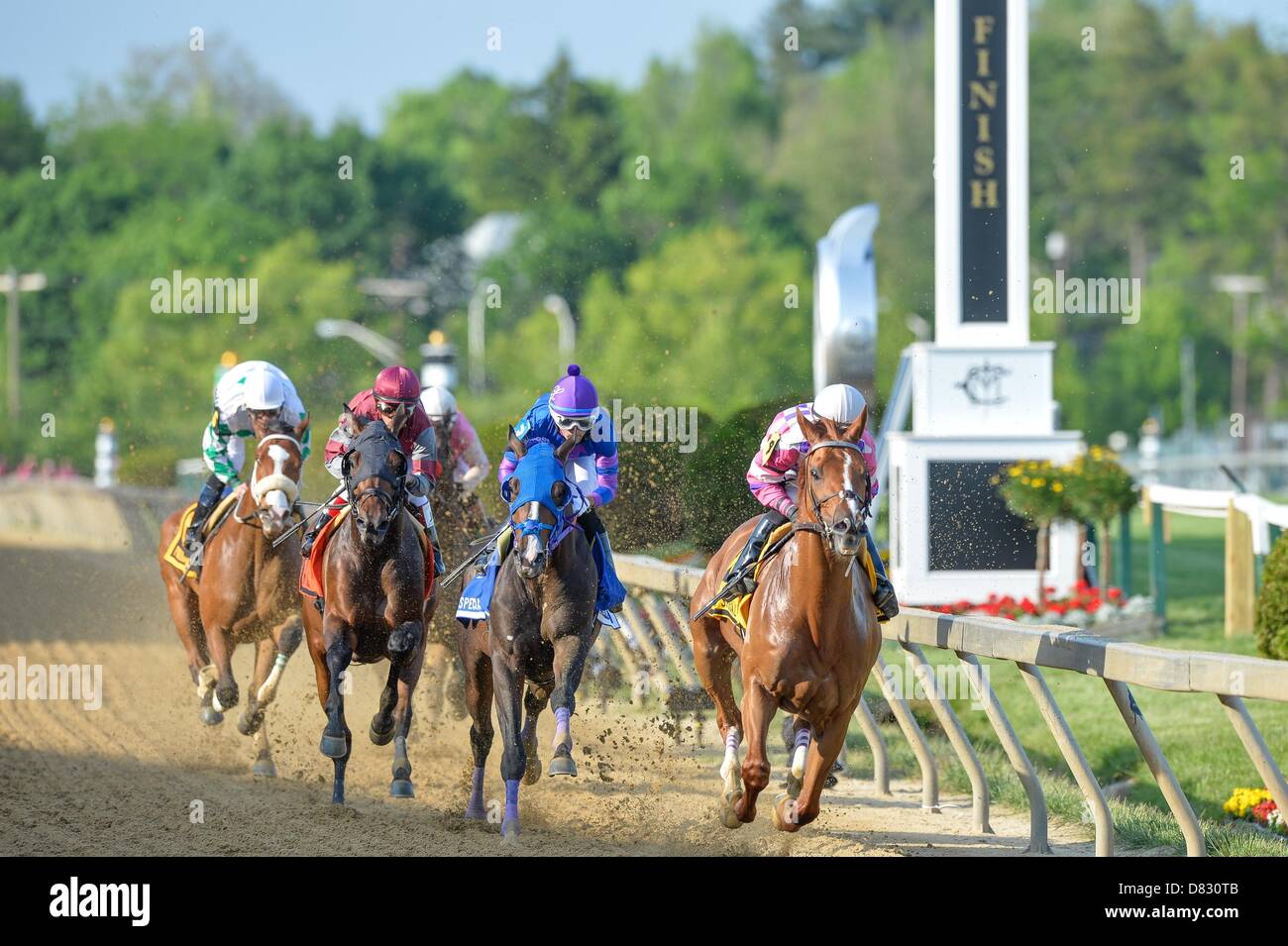 Baltimore, Maryland, USA. 17th May 2013. Forest Boyce (4) rides ...