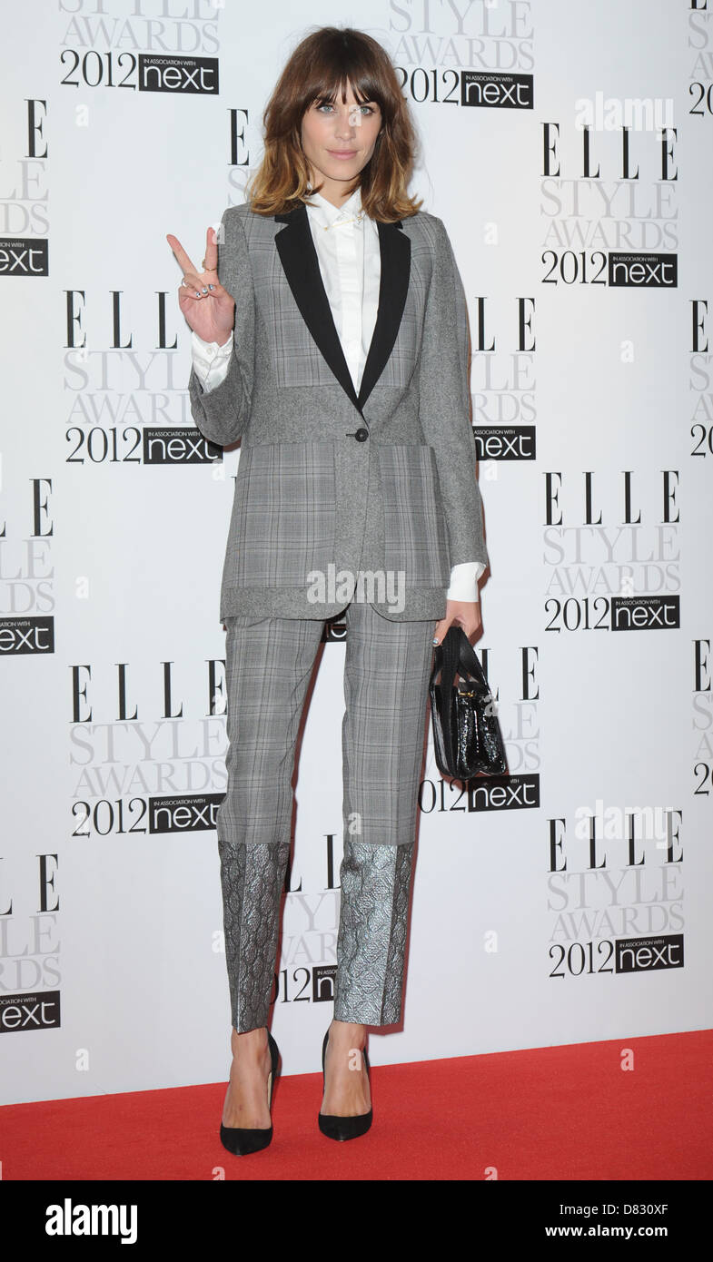 Alexa chung at elle style awards at the savoy hi-res stock photography ...