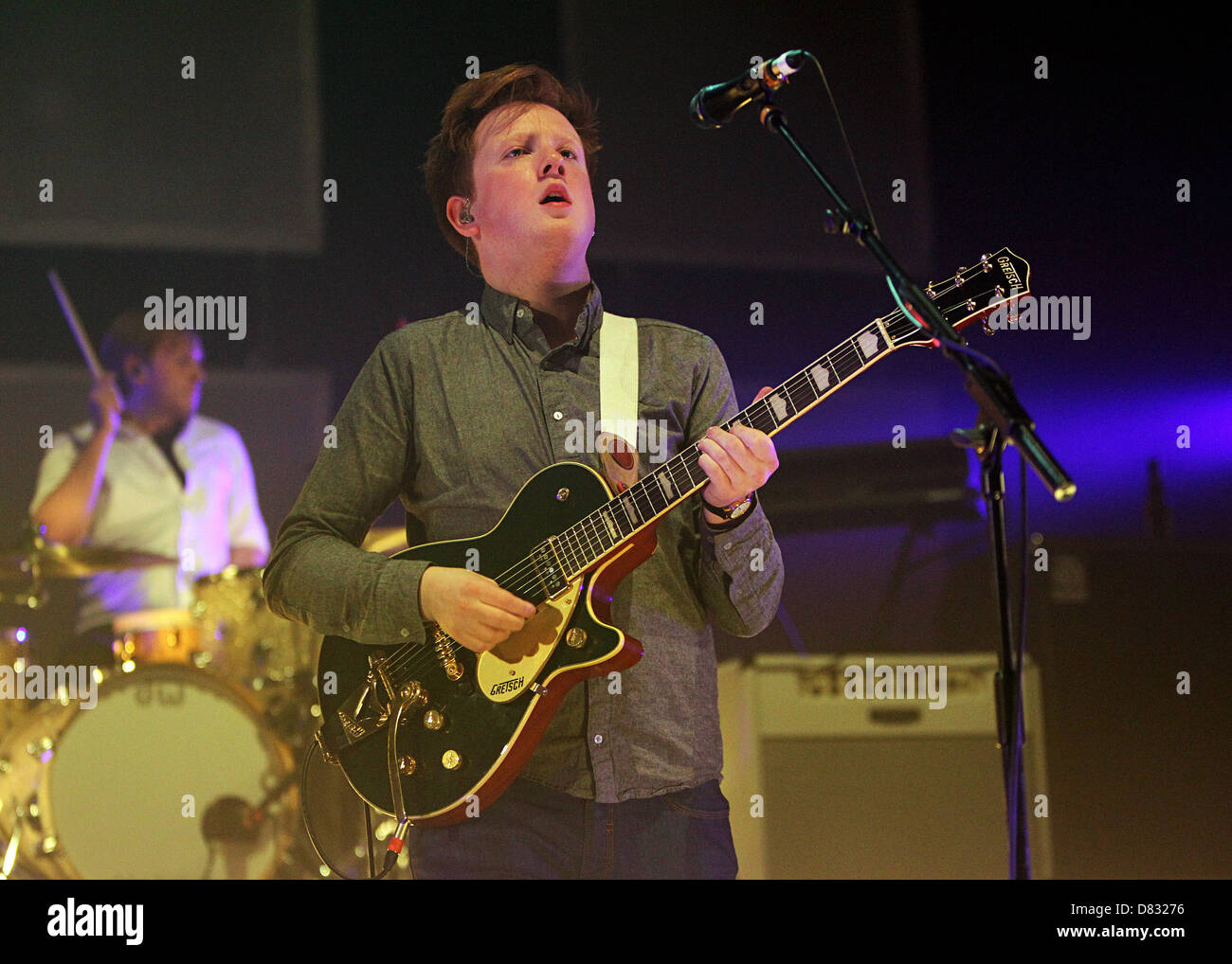 Alex Trimble of Two Door Cinema Club performing live onstage during the ...