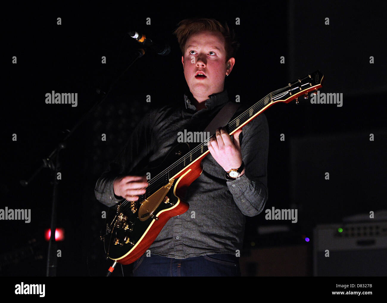 Alex Trimble of Two Door Cinema Club performing live onstage during the ...