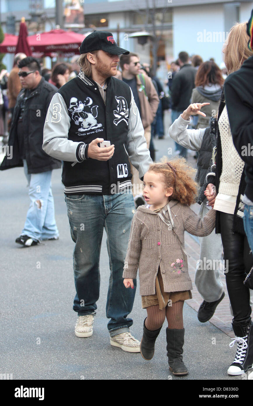 Music producer and DJ, David Guetta wearing a jacket with Disney's Big ...
