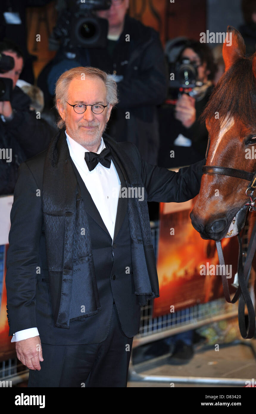 Steven Spielberg War Horse - UK film premiere held at the Odeon ...