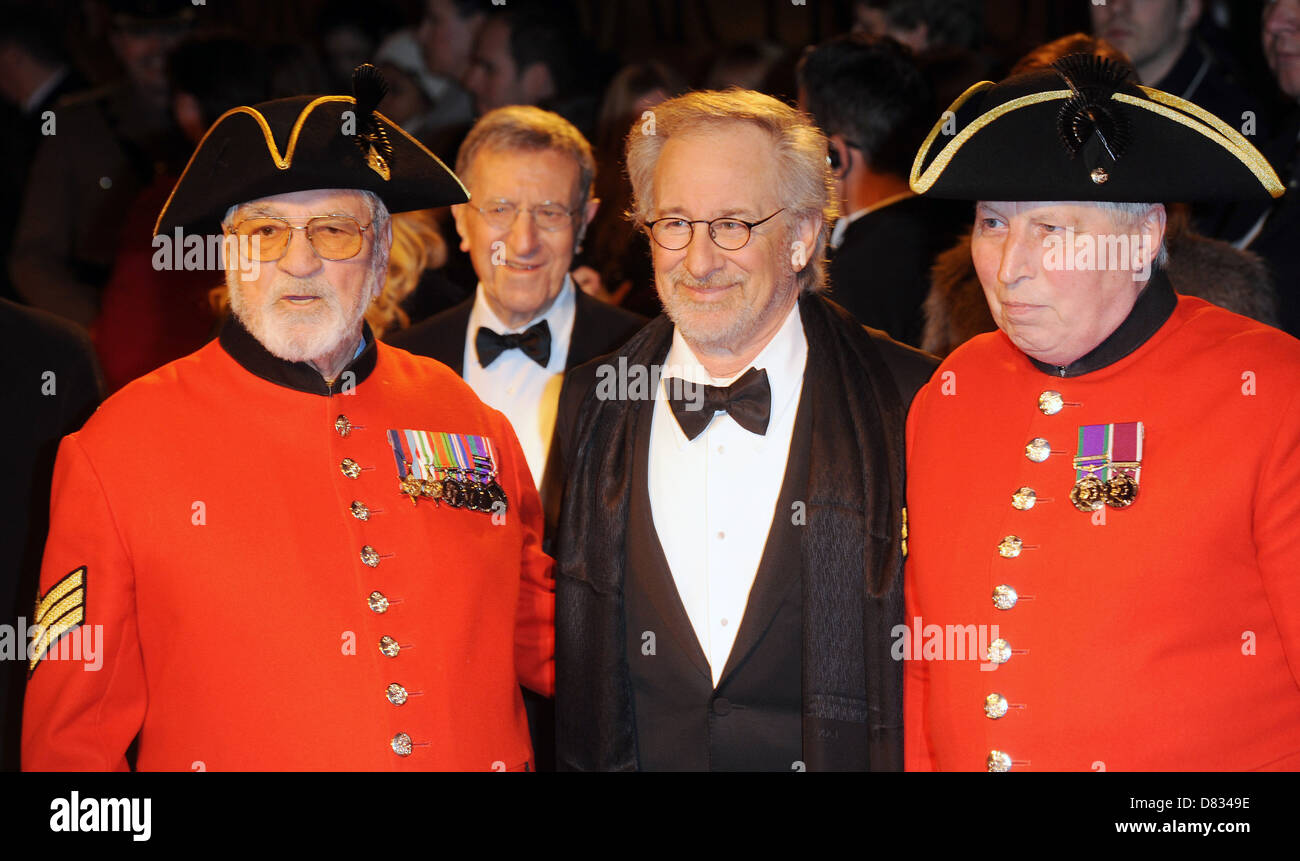 Steven Spielberg at the premiere of War Horse at Odeon, Leicester ...