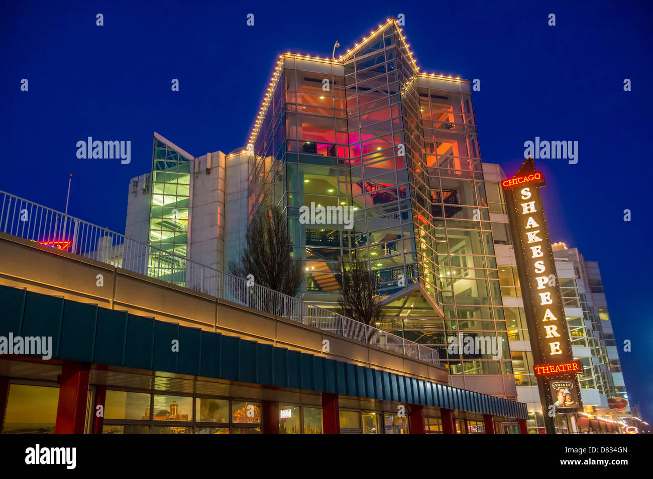 The Chicago Shakespeare theater at Chicago's Navy pier Stock Photo - Alamy