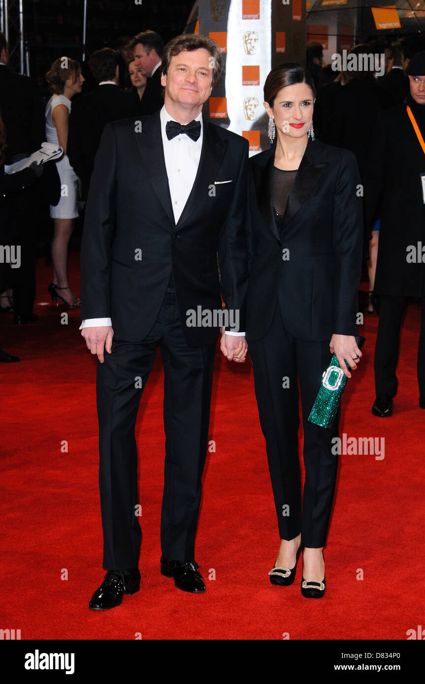Colin Firth and Livia Giuggioli Orange British Academy Film Awards ...