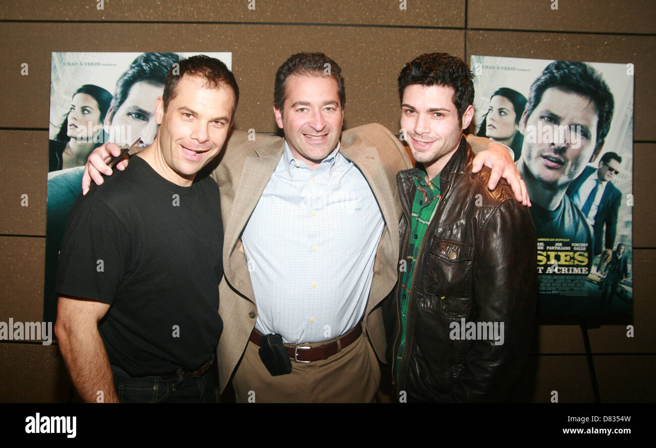 Actor Tom Paolino, producer Chad A. Verdi and actor Tom DeNucci ...