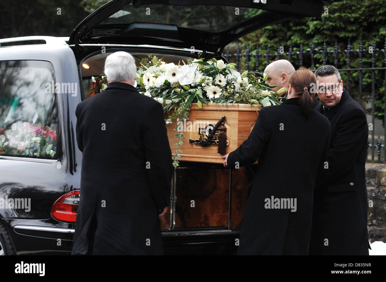 The funeral of former The X Factor contestant Kerry McGregor, held at ...