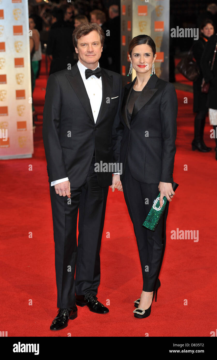 Colin Firth and Livia Giuggioli Orange British Academy Film Awards ...