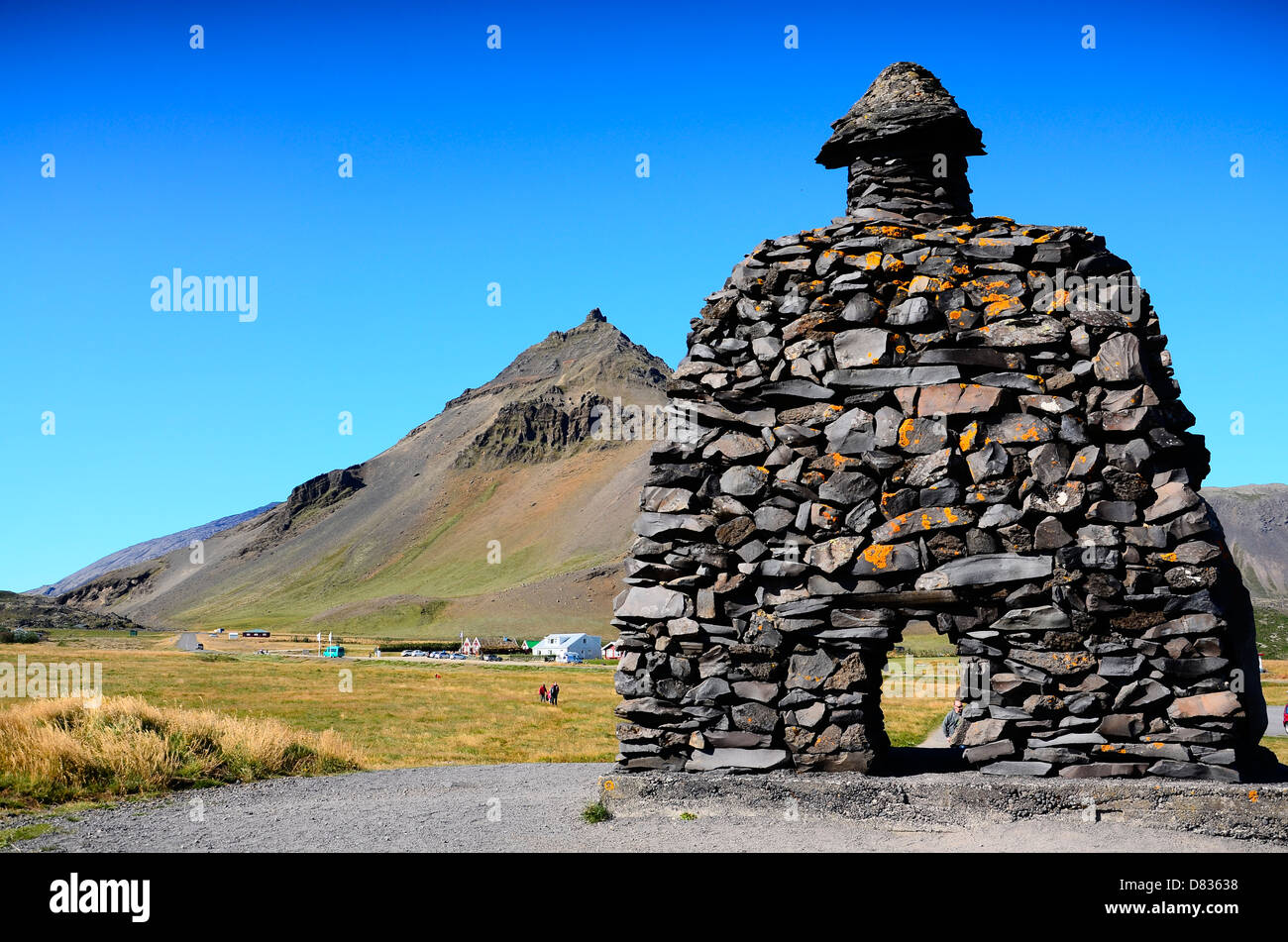 Bárðar Saga Snæfellsáss Statue at Arnarstapi, Iceland Stock Photo - Alamy