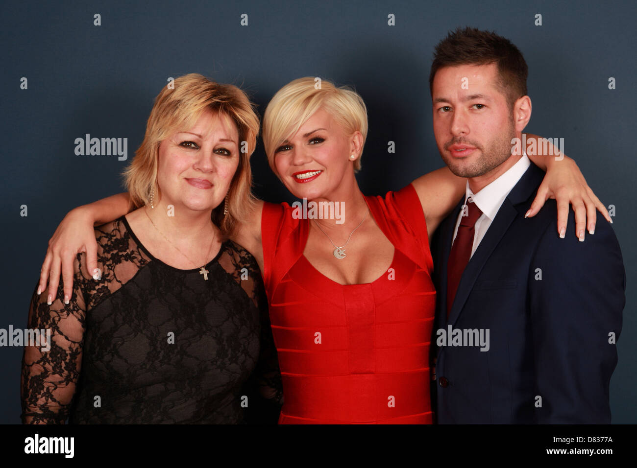 Patti Bradshaw with Kerry Katona and her boyfriend Steve Alce ...