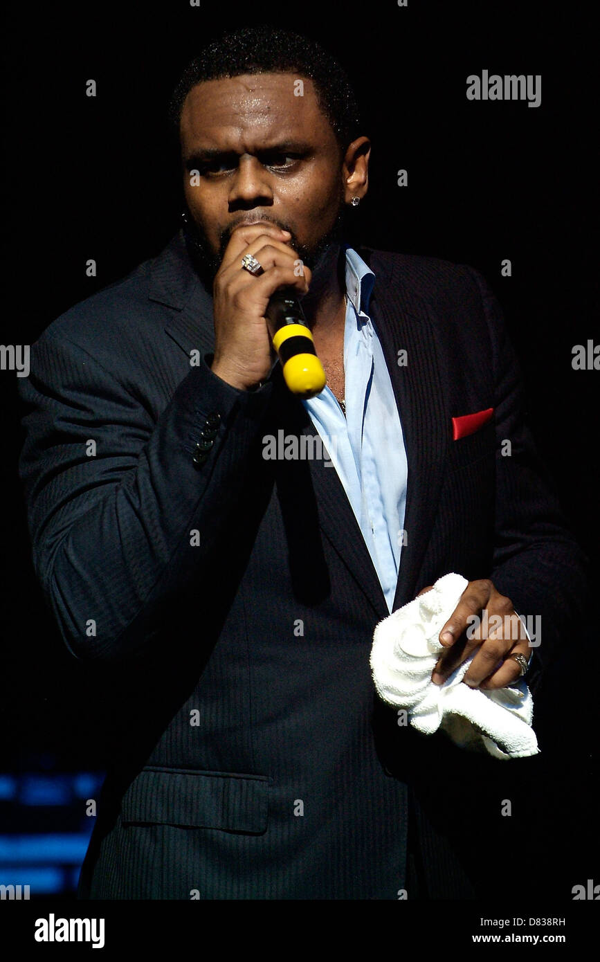 Carl Thomas performing live during Love and Laughter Tour at James L ...
