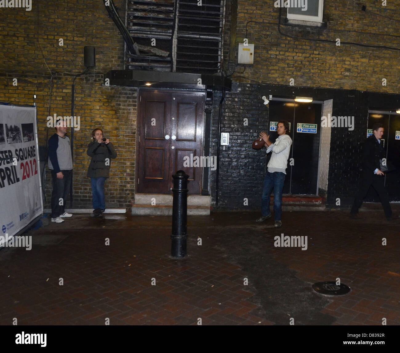 Greg Sestero from the Cult Movie "The Room" plays a ball game near ...