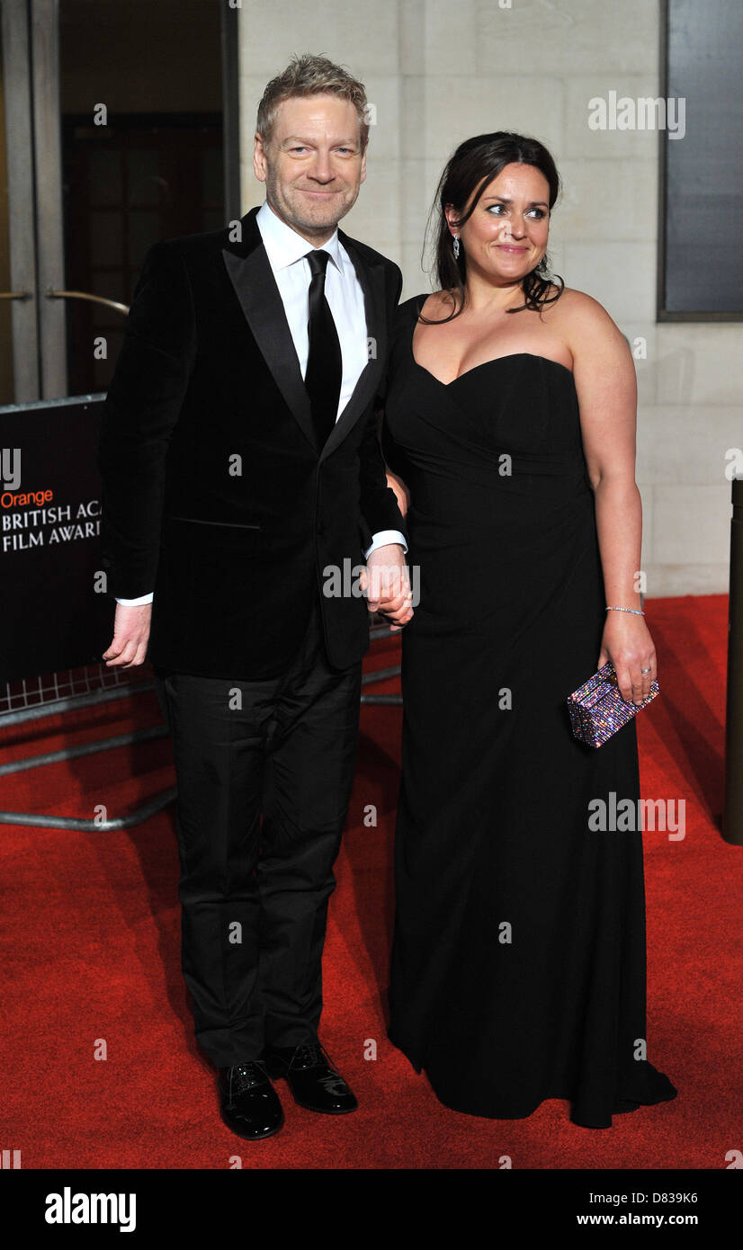 Kenneth Branagh and Lindsay Brunnock Orange British Academy Film Awards ...