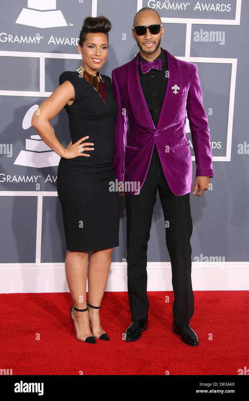 Alicia Keys and husband Swizz Beatz 54th Annual GRAMMY Awards (The ...