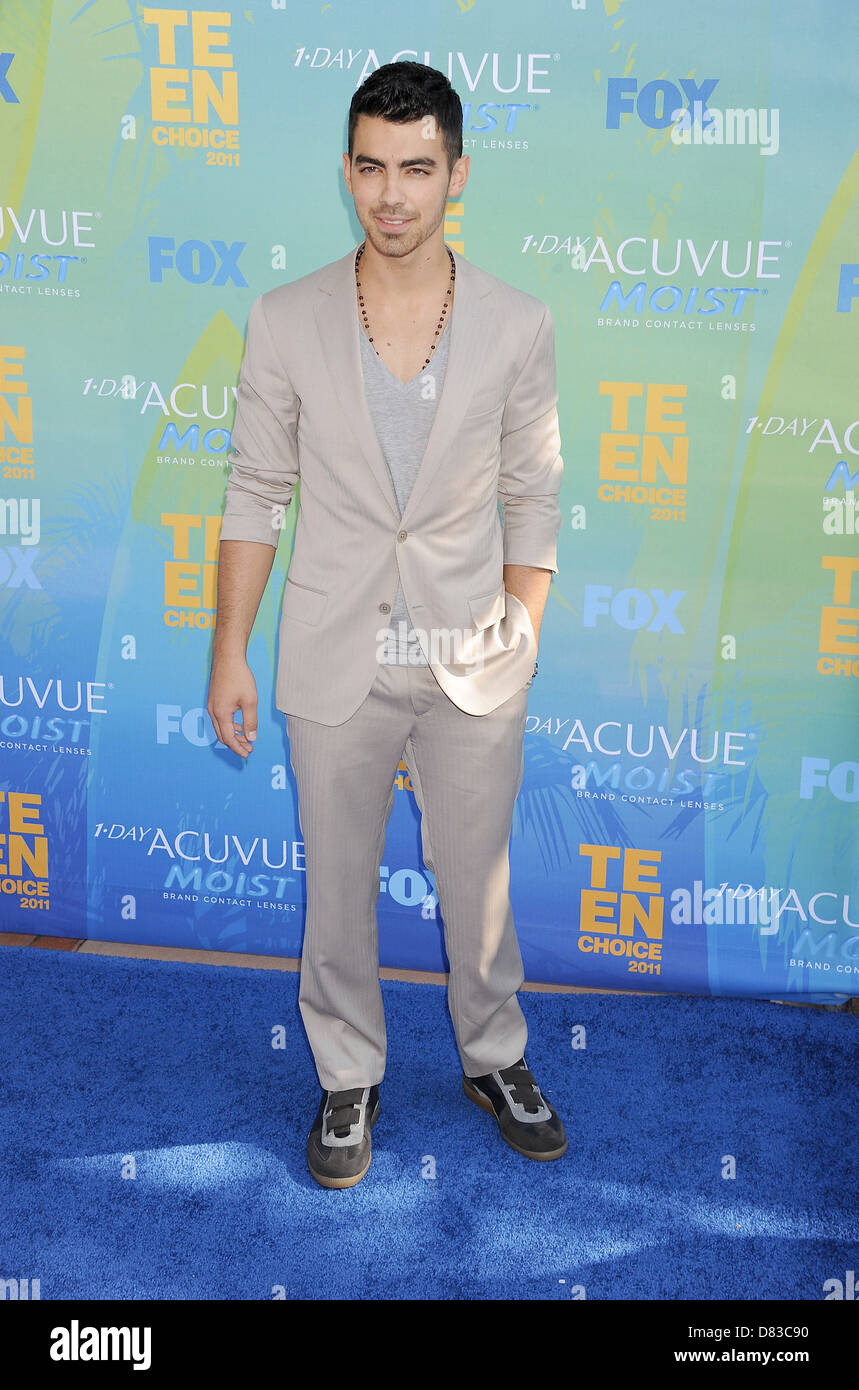 Joe Jonas 2011 Teen Choice Awards held at Gibson Amphitheatre Universal ...
