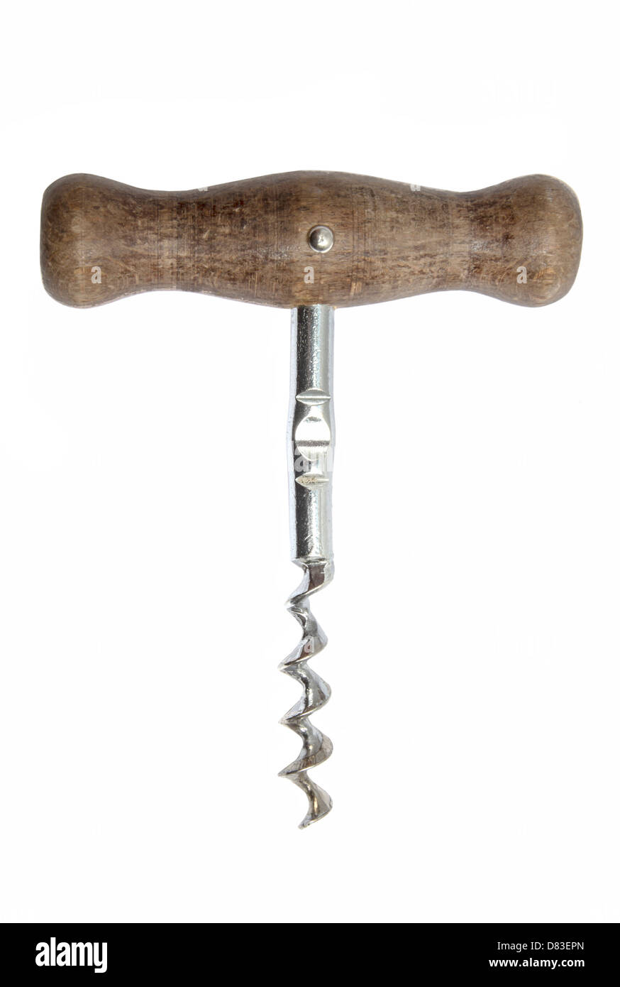 Old corkscrew cork on Cut Out Stock Images & Pictures - Alamy