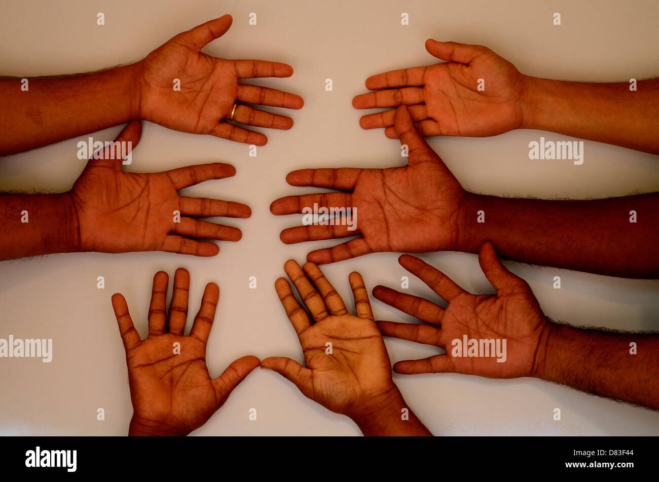 Open hands - creative photgraphy Stock Photo - Alamy