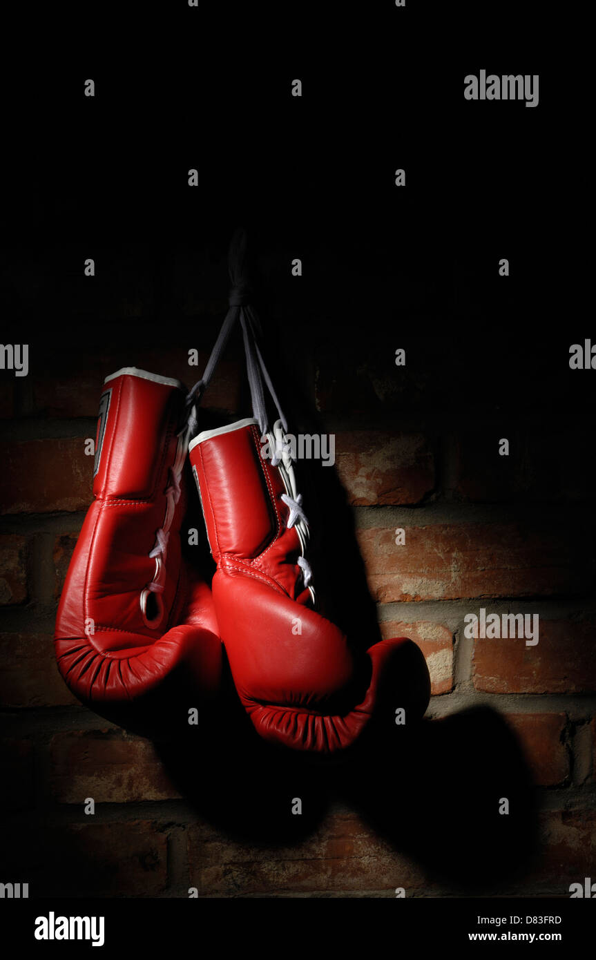 Boxing gloves hanging hi-res stock photography and images - Alamy