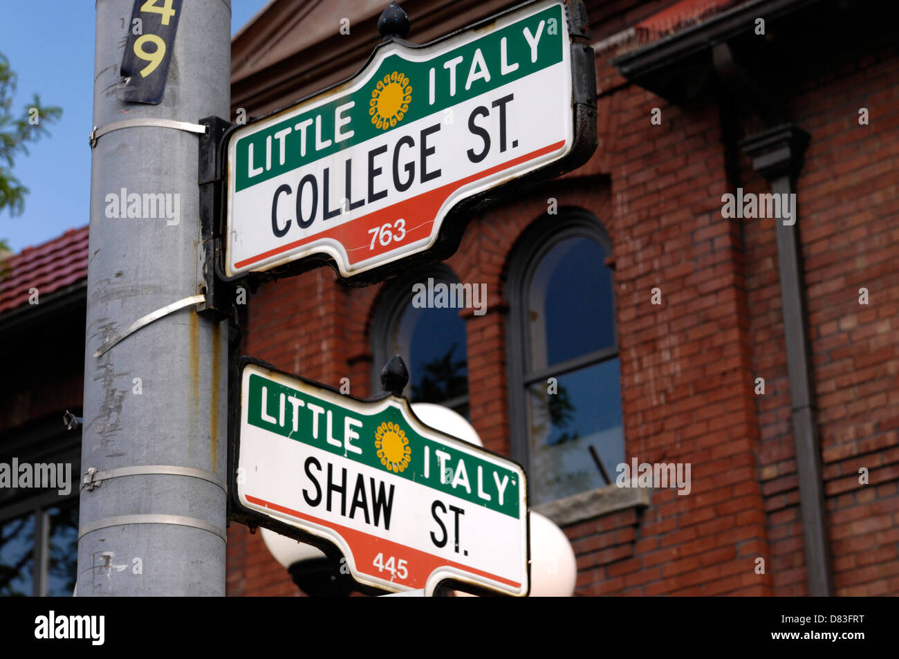 Community sign for little italy hi-res stock photography and images - Alamy
