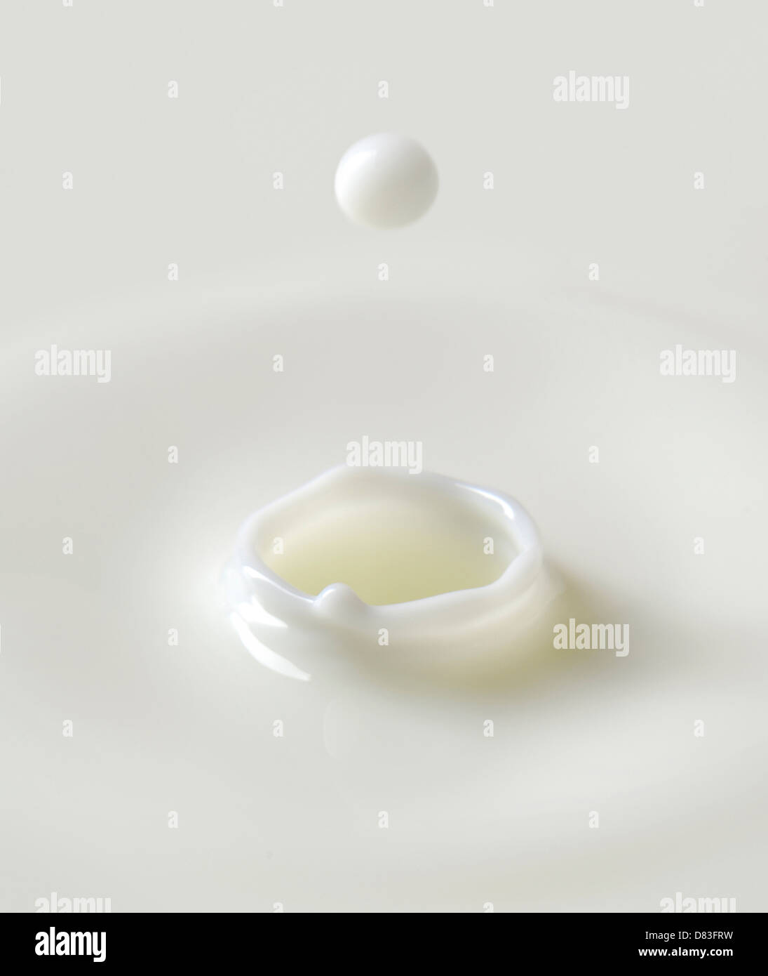 White drop of milk closeup artistic background Stock Photo - Alamy