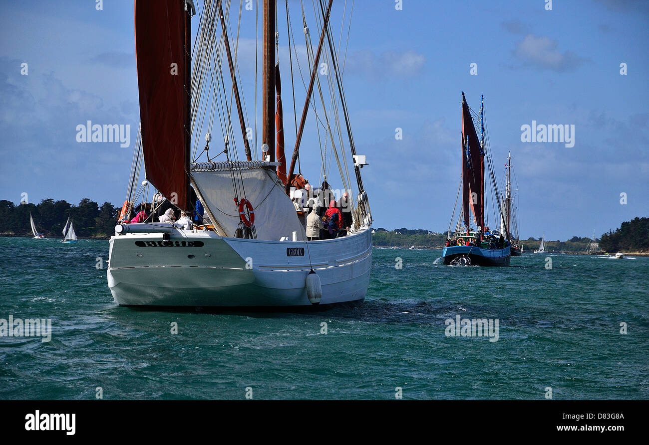 Traditional fishing boat : Biche (dundee tuna, Groix island, 1934 ...