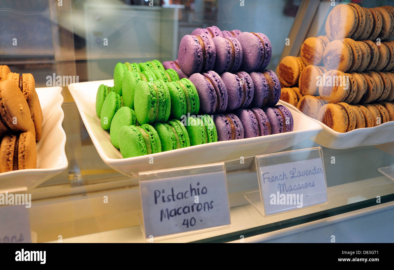 Macarons on Display Ayala Center Cebu City Philippines Stock Photo - Alamy