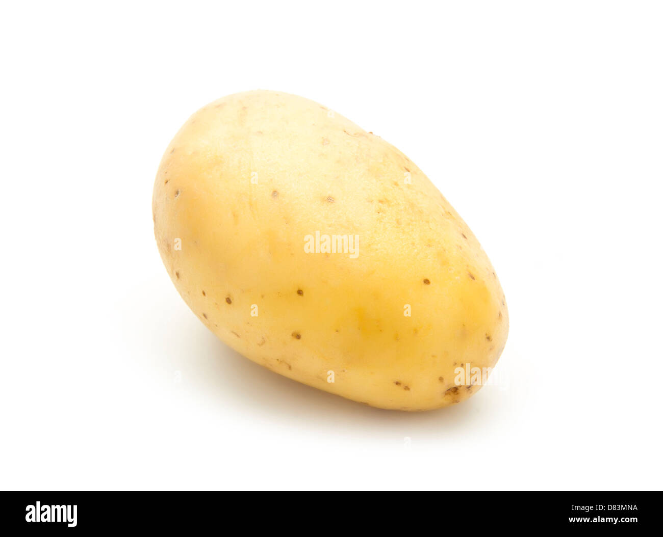 single organic potato isolated on white background Stock Photo - Alamy