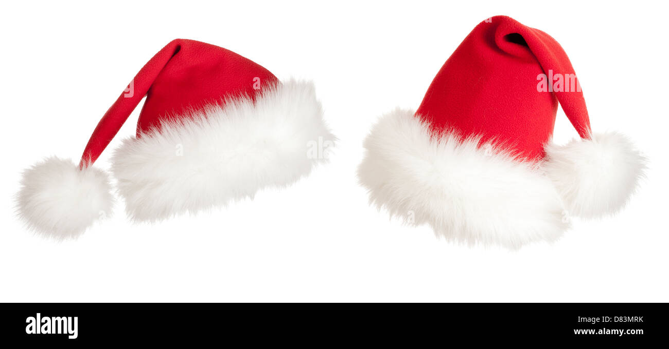 White santa hat Cut Out Stock Images & Pictures - Alamy