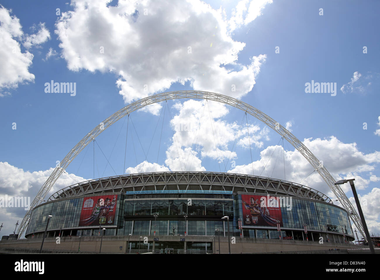 An exterior view of the Wembley Stadium is pictured in London, Great ...