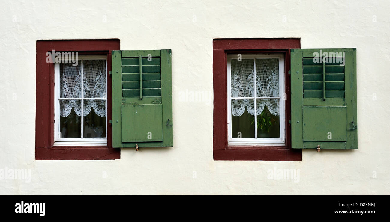 typical switzerland window Stock Photo - Alamy