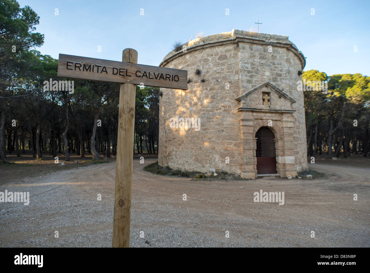 Calvario chapel at Misericordia santuary in Borja, Aragon, Spain Stock ...