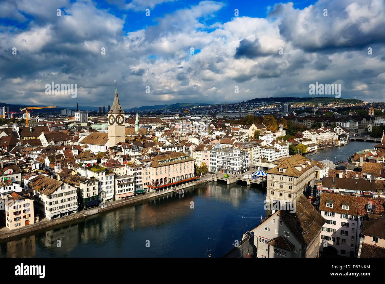 The aerial view of Zurich cityscape, Switzerland Stock Photo - Alamy