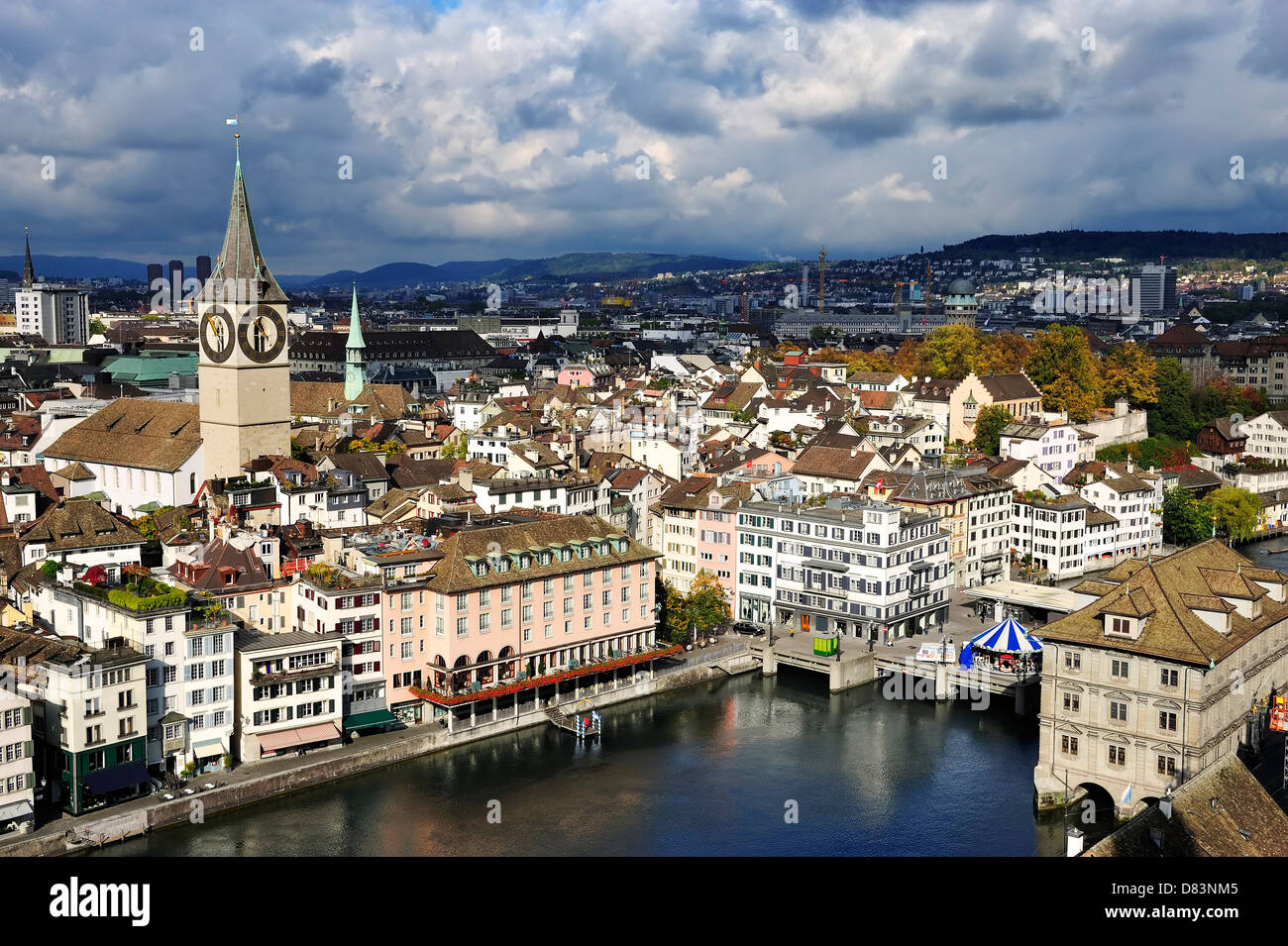 The aerial view of Zurich cityscape, Switzerland Stock Photo - Alamy