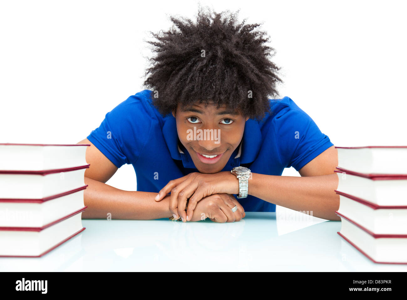 African american teenager library hi-res stock photography and images ...
