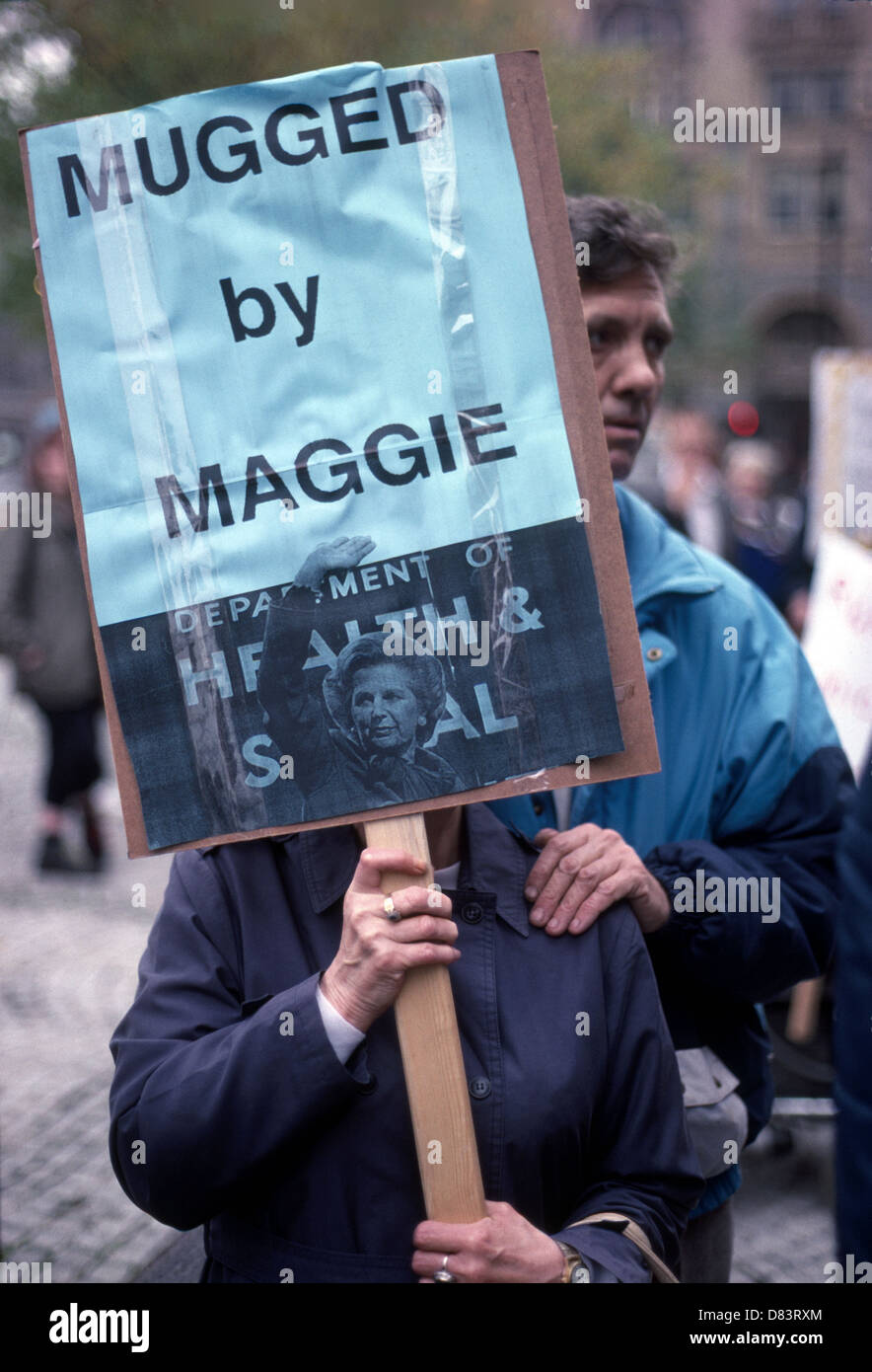 Public Burning of Poll Tax forms. Bradford UK 1990 Stock Photo - Alamy