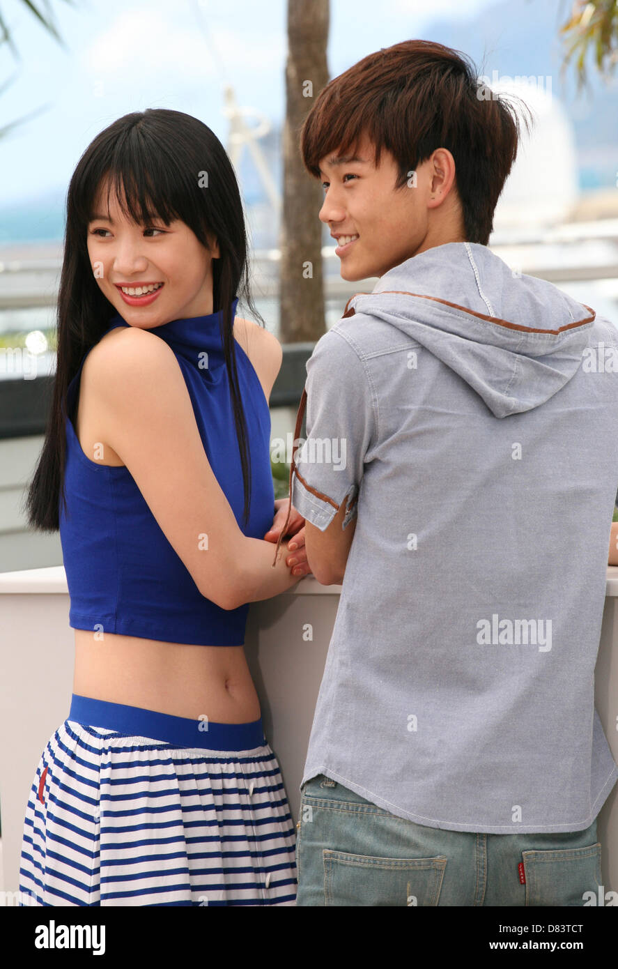 Cannes, France. 17th May 2013. Meng Li and Luo Lanshan at the Tian Zhu ...