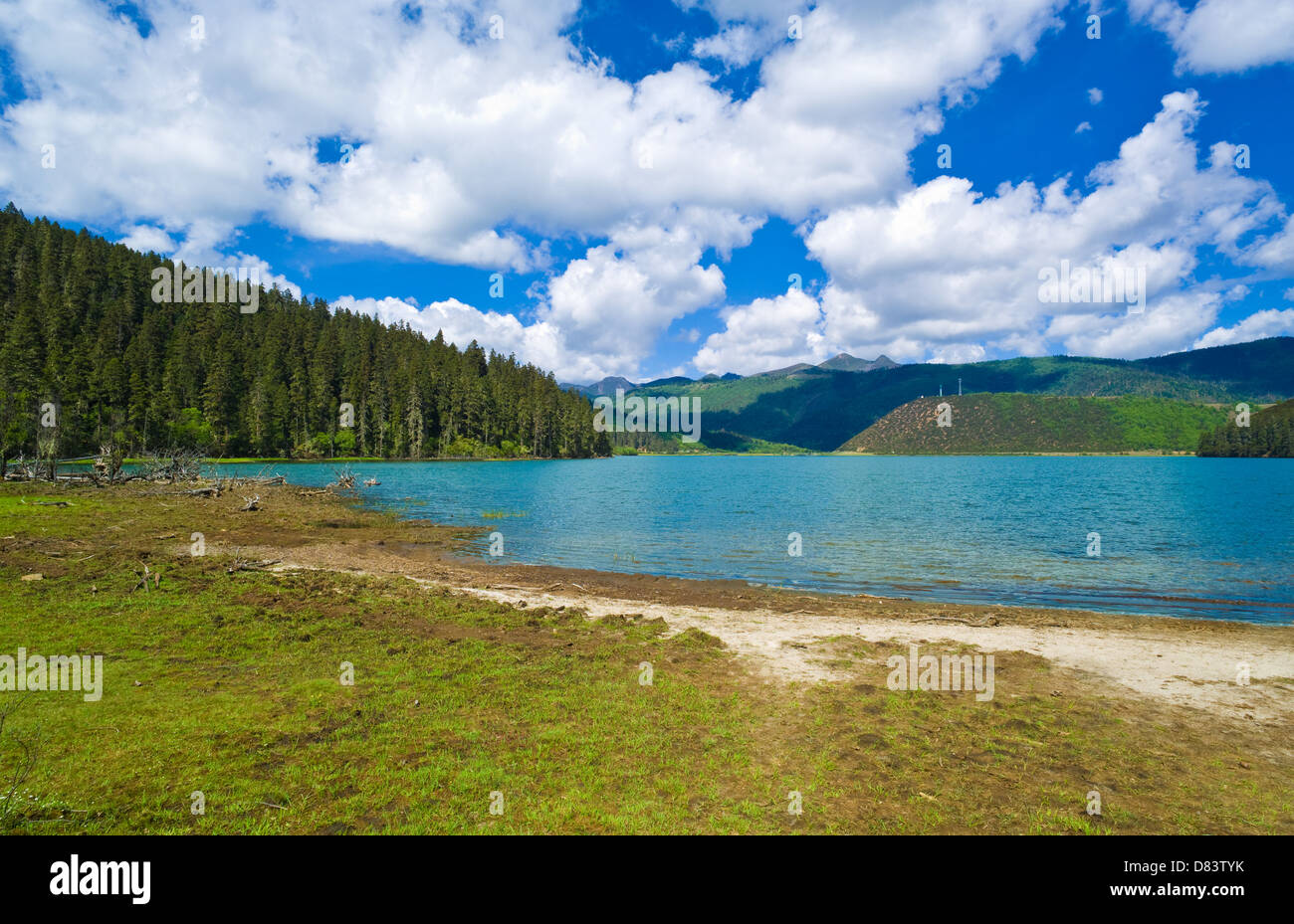 Scenic view of Shudu Lake of Pudacuo National Park at Shangri-la ...