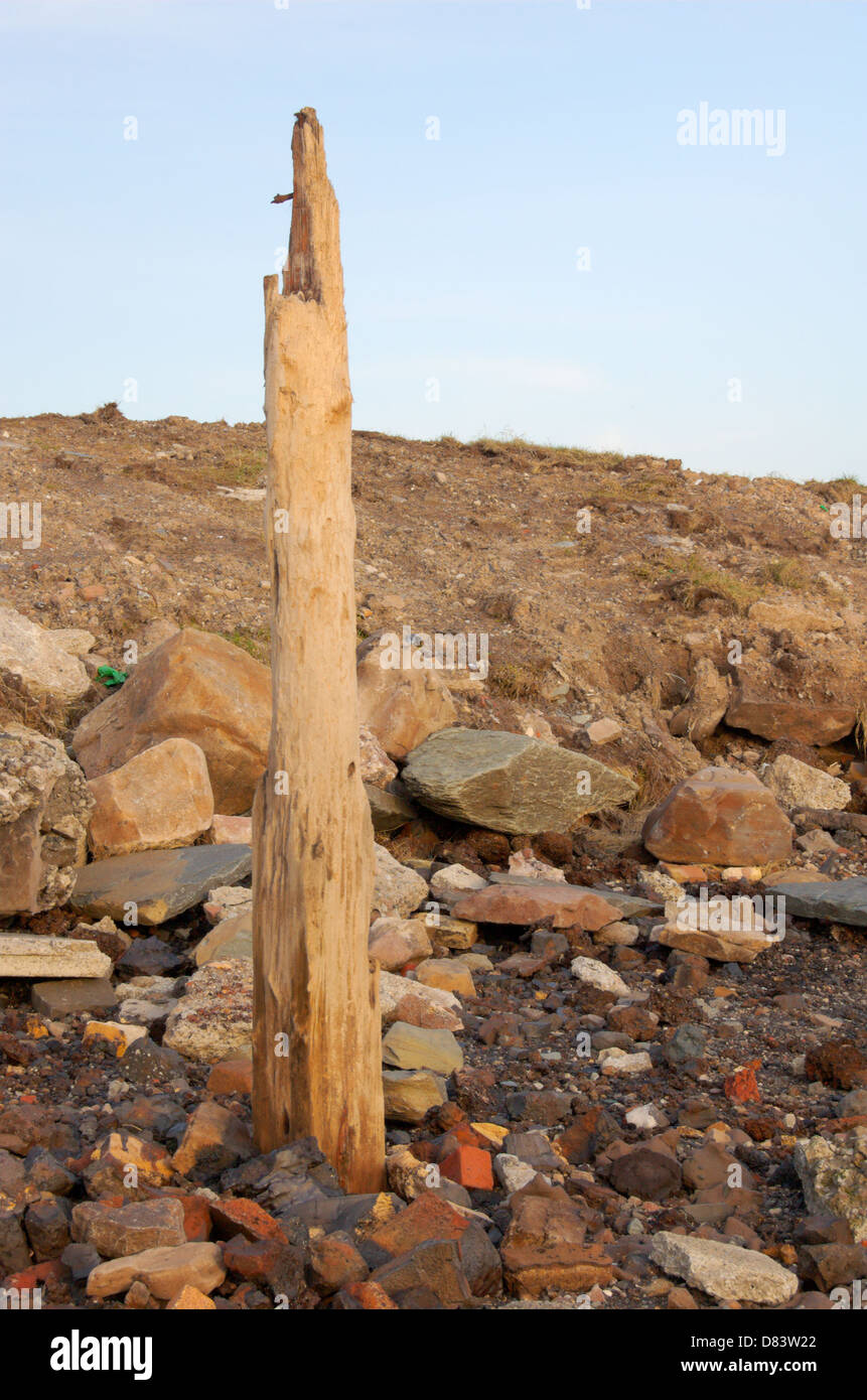 Pier remains at Craigendoran on the Firth of Clyde, Scotland Stock ...
