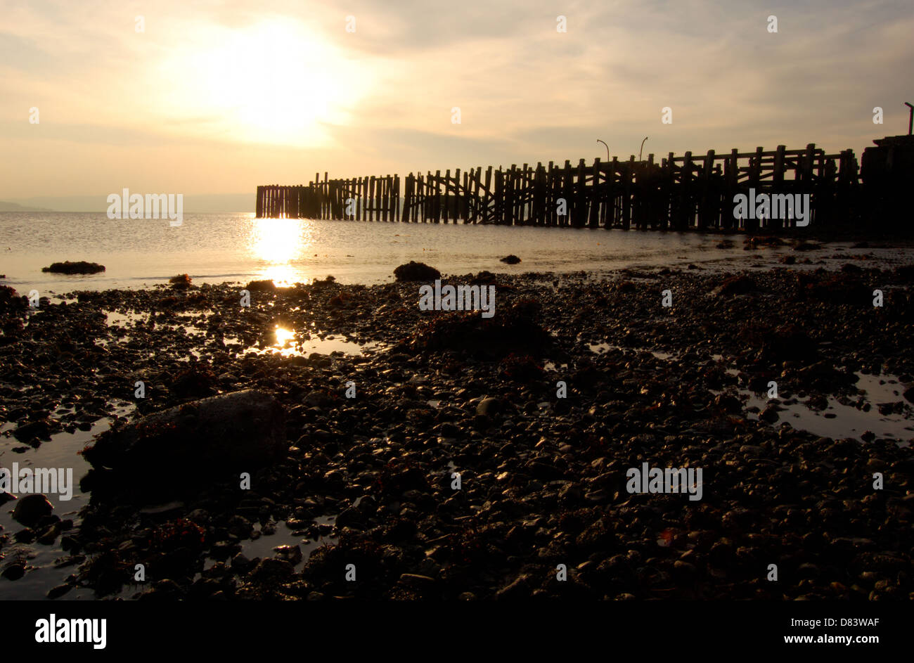 Pier at Craigendoran on the Firth of Clyde, Scotland Stock Photo - Alamy