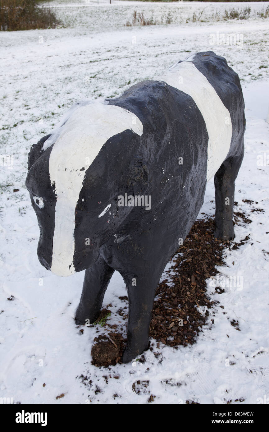 Concrete cows in Milton Keynes created in 1978 by Canadian-born artist ...