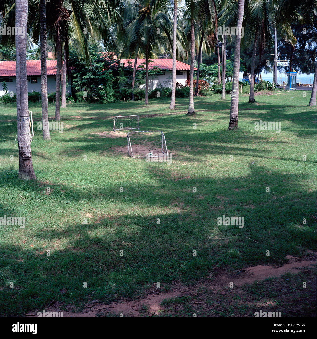 makeshift football pitch, Bankruut, Thailand 2005 Stock Photo - Alamy