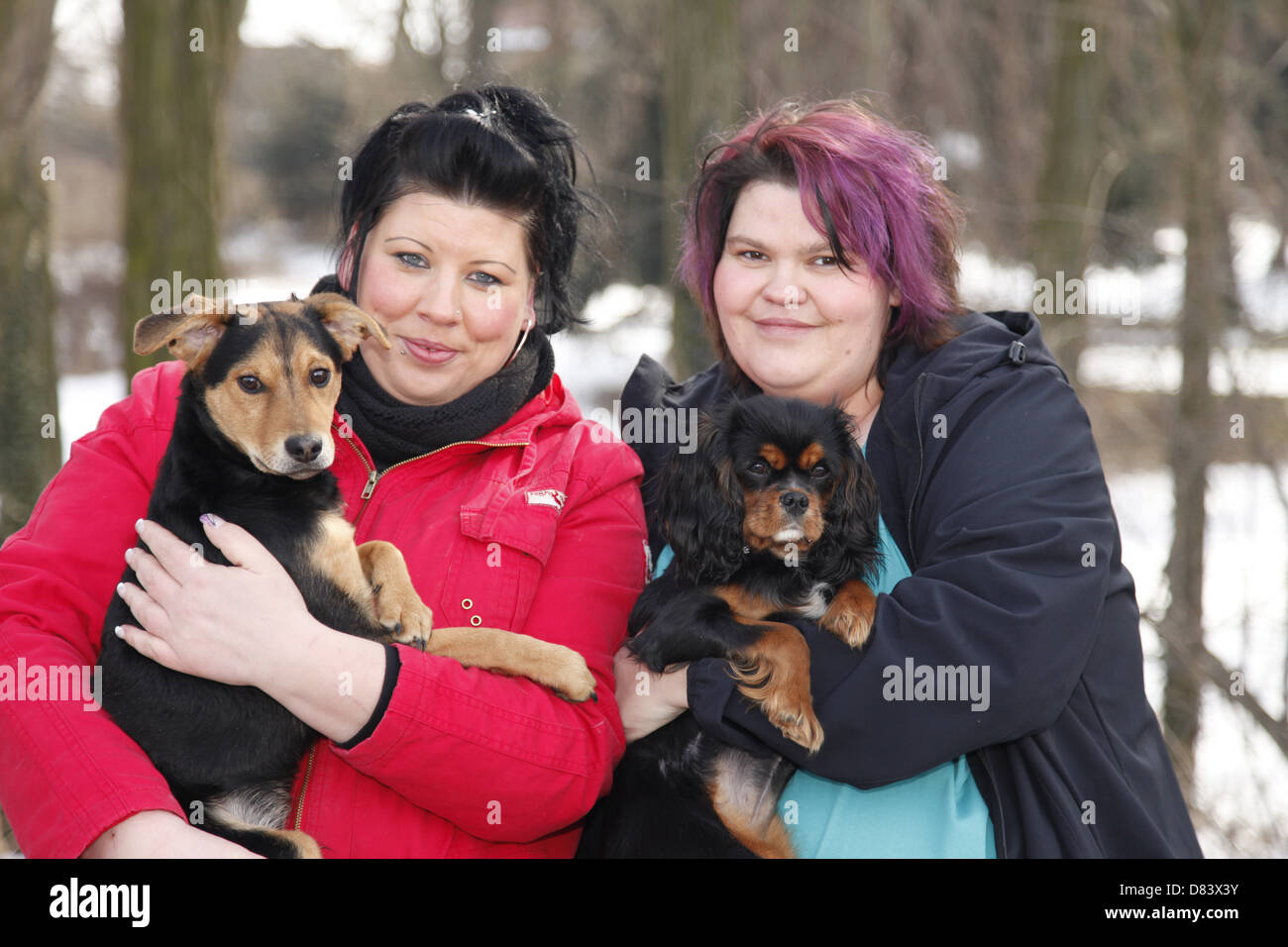 women with dogs Stock Photo - Alamy
