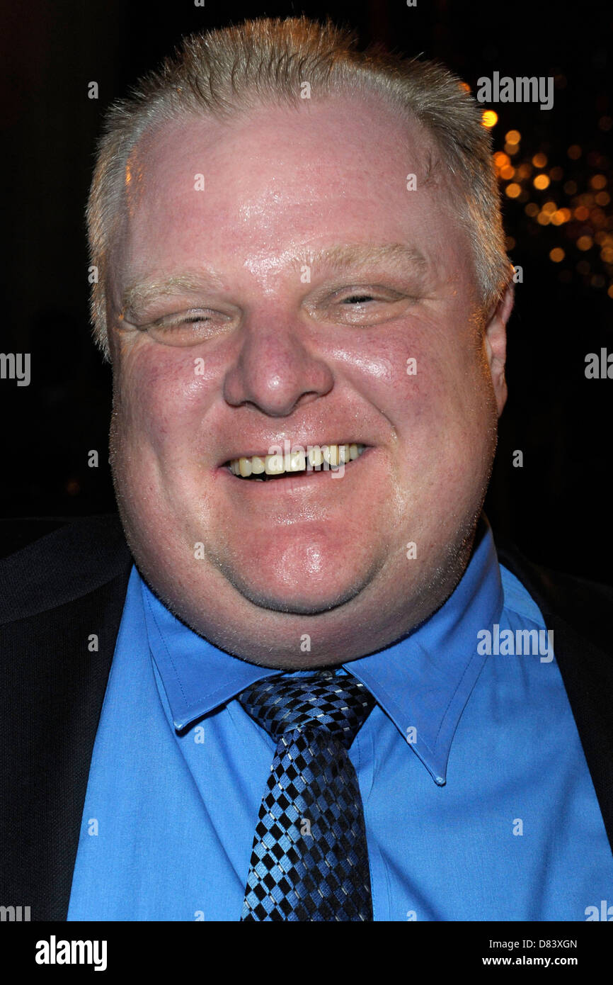 Candid headshots of Toronto's Mayor Rob Ford while attending the ...