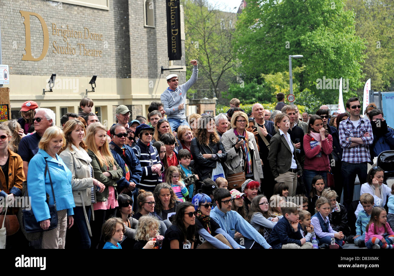 Brighton UK 18th May 2013 - Crowds at the Fringe City event which is ...