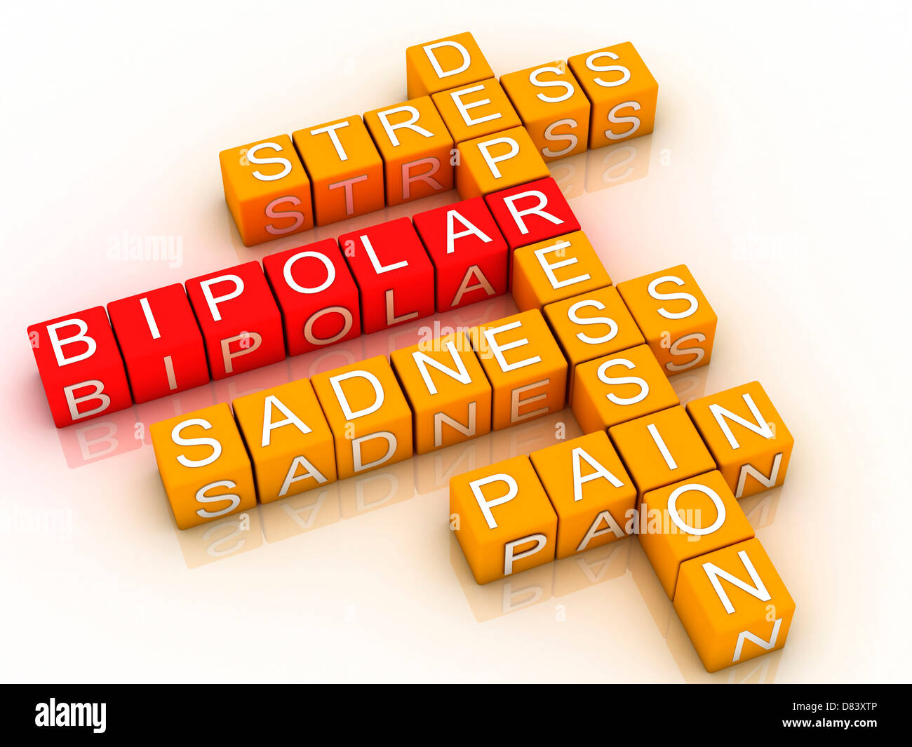 3d Bipolar disorder background Stock Photo - Alamy