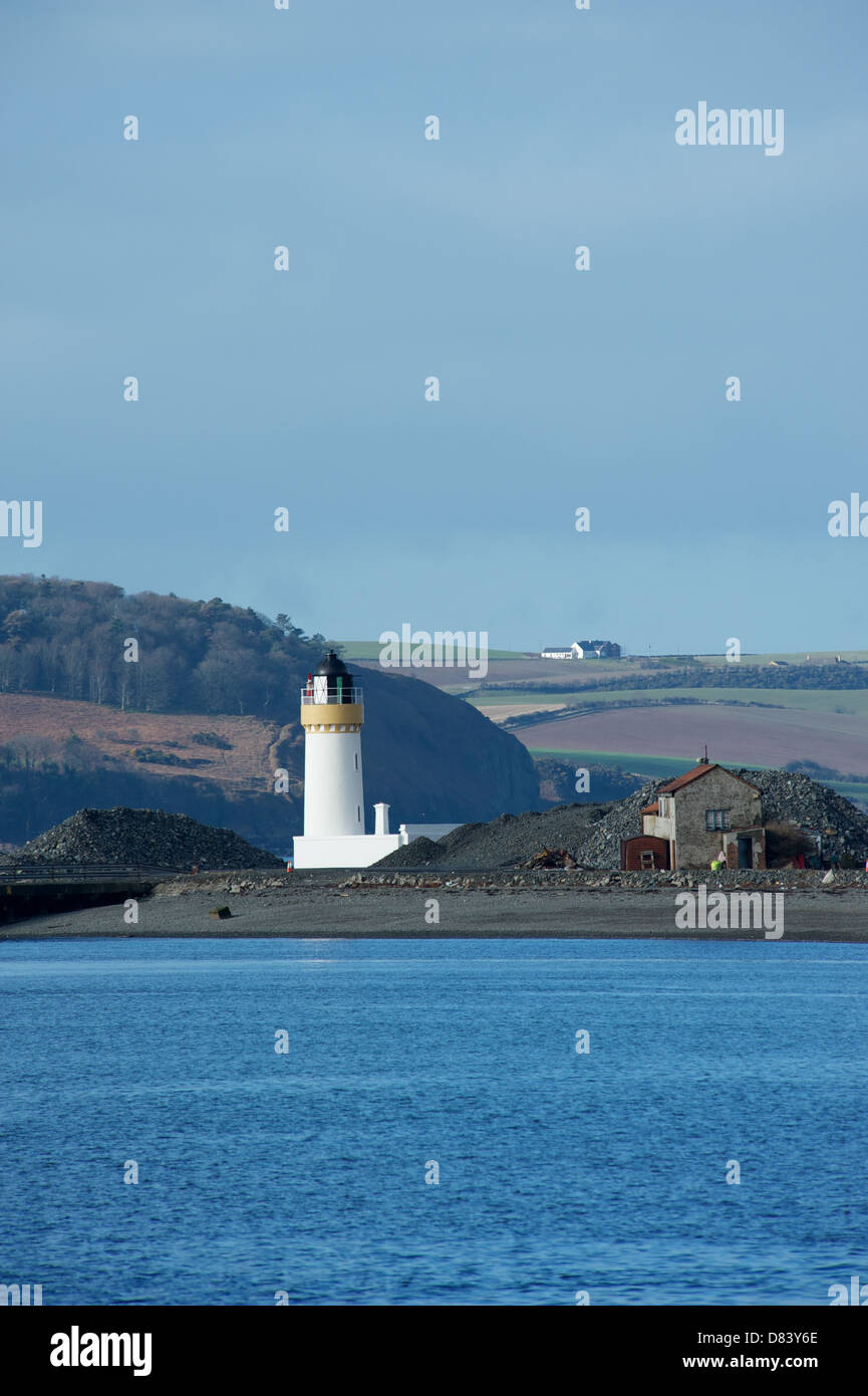 Cairnryan Lighthouse, Loch Ryan, Dumfries & Galloway, Scotland Stock ...