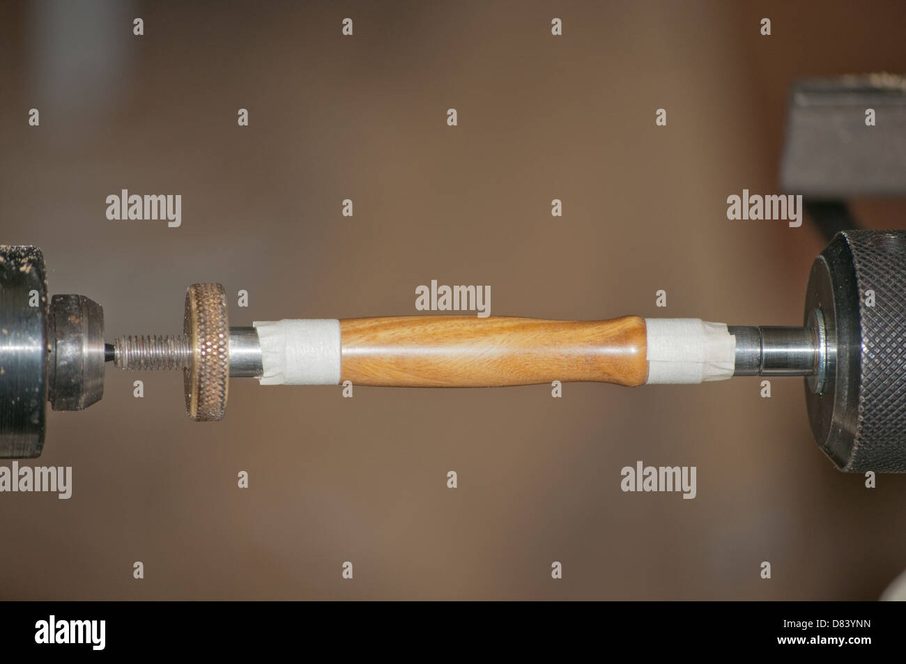 taping the bushings at ends of pen before applying friction polish ...