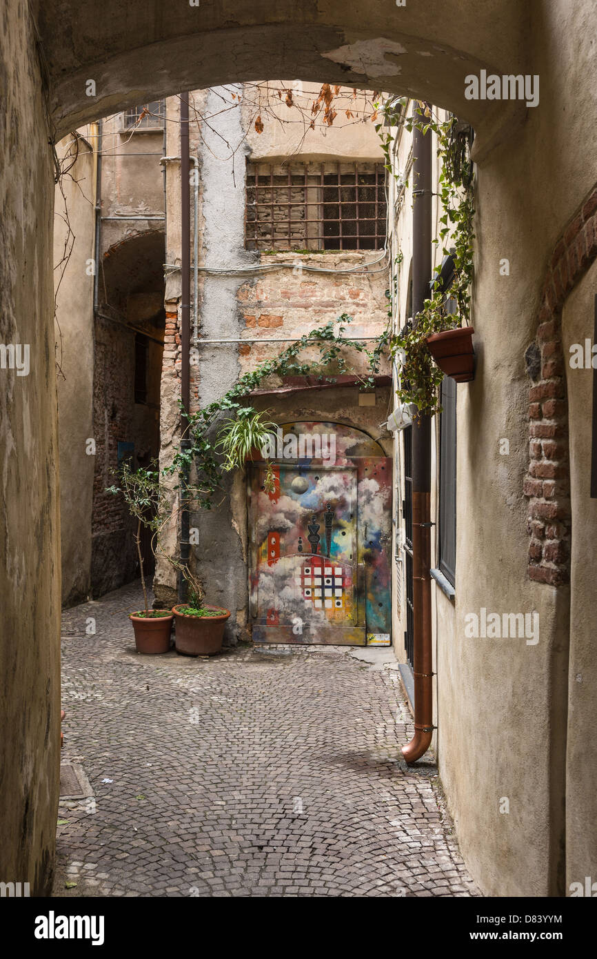 Old town of Albenga, Liguria, Italy Stock Photo - Alamy