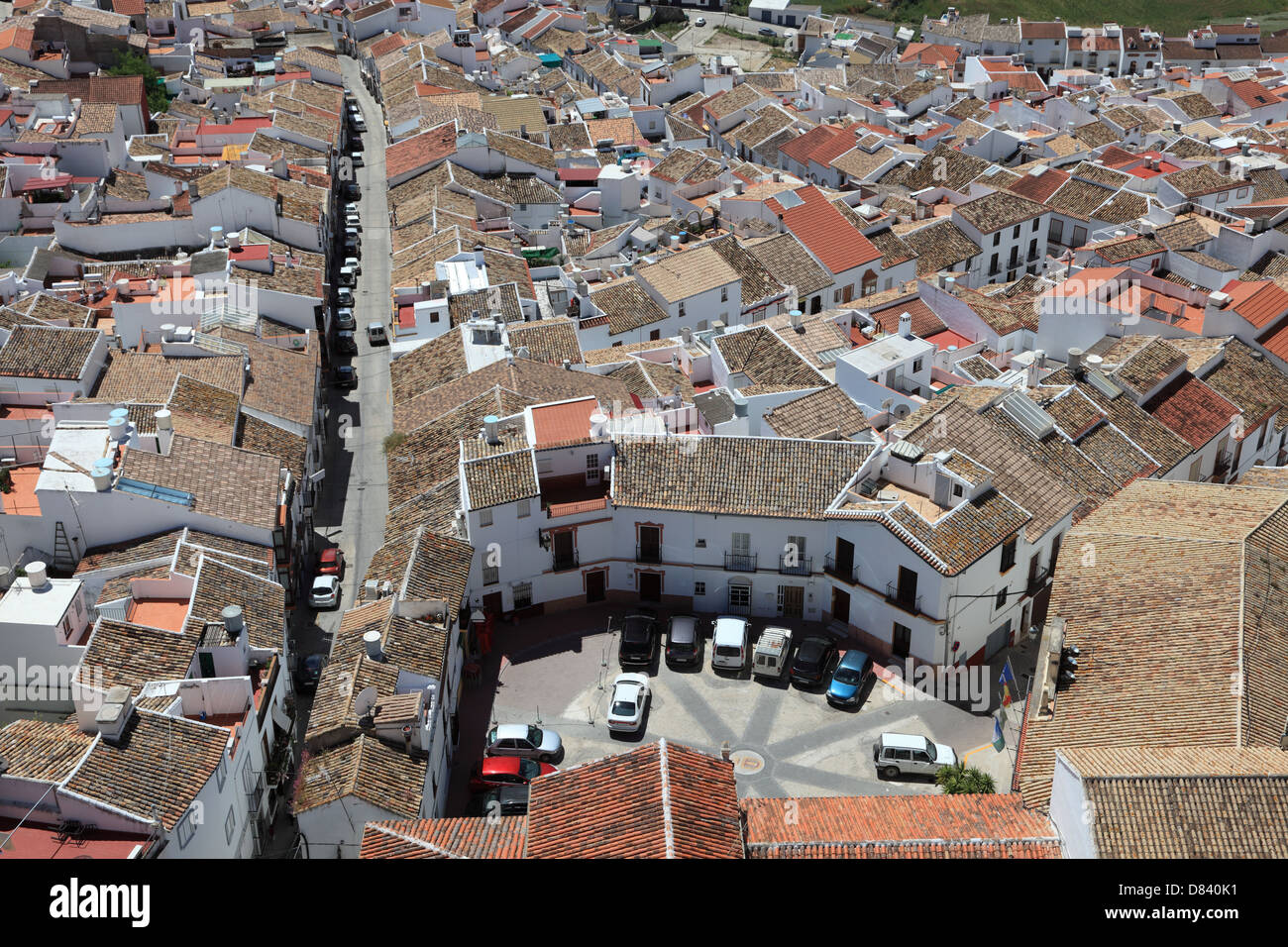 Aerial view of andalusian town Olvera, Spain Stock Photo - Alamy